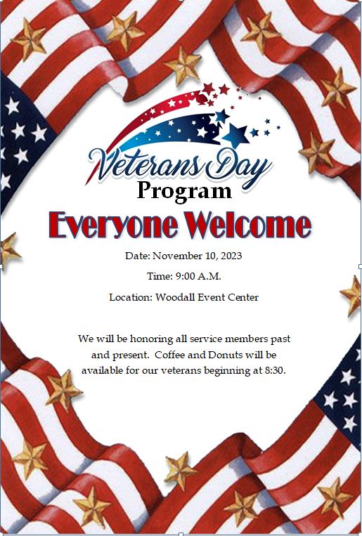 Woodall Public Schools - Veteran's Day Program